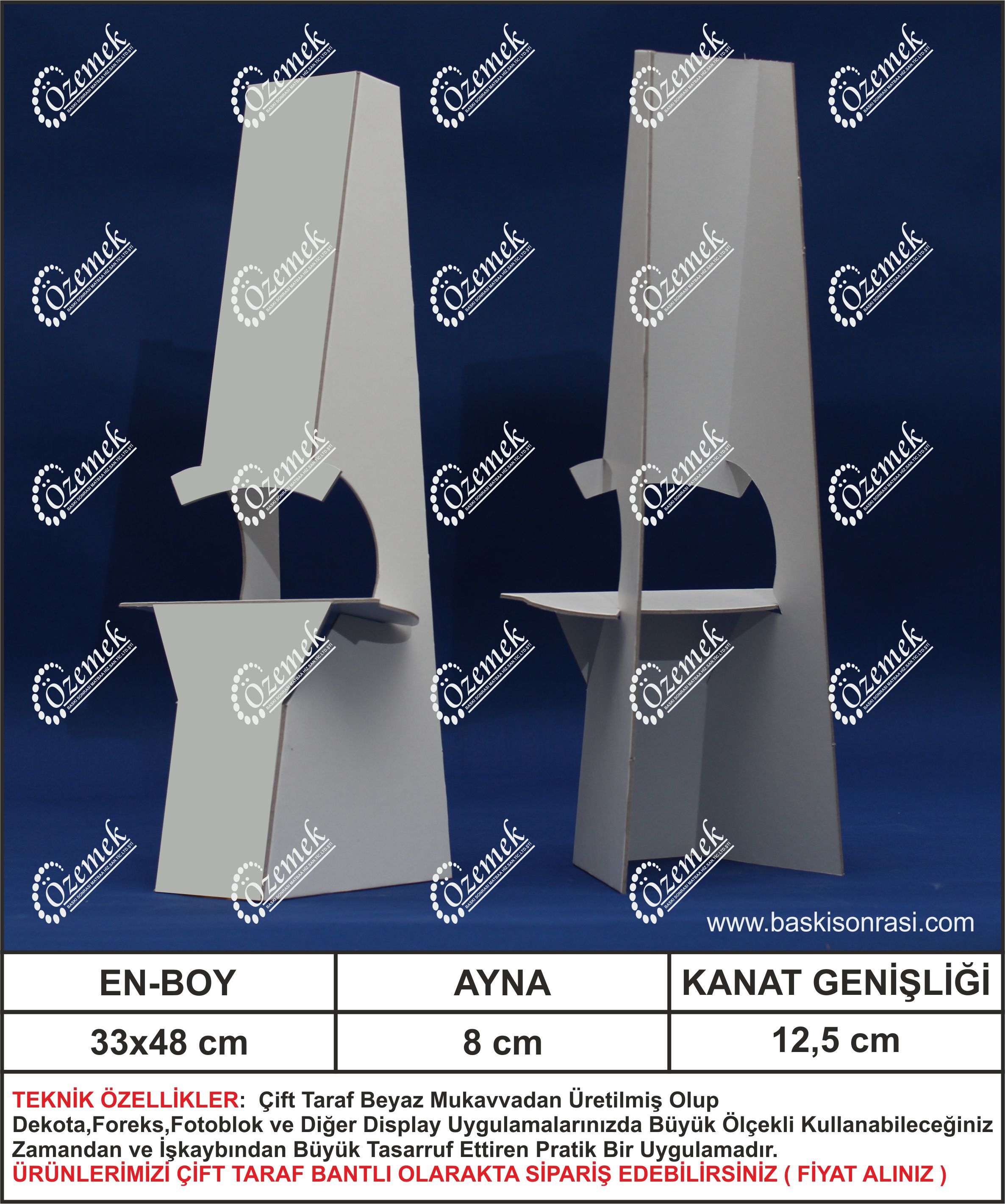 Karton Poster Ayağı 48 cm - Foreks Poster Ayakları - Ucuz Ayaklar 212 ...